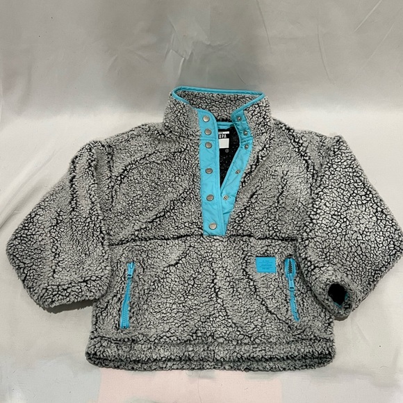 Justice | Shirts & Tops | Justice Girls Size 8 Sherpa Cozy 4 Zip Snap ...